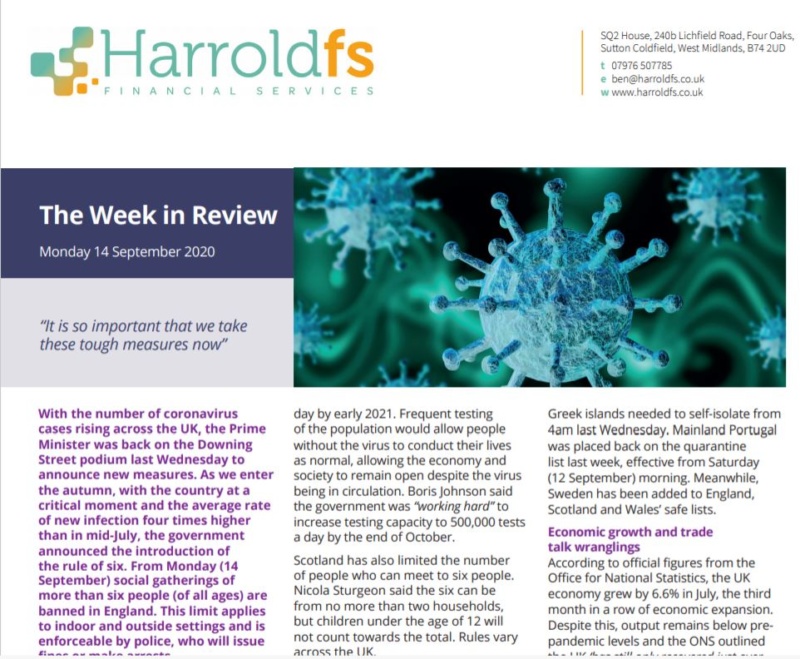 The Week in Review 14.09.2020 - Harroldfs